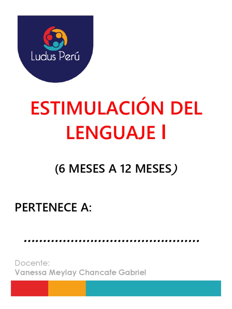 Cuaderno Modelo Estimulación 6 A 12 Meses PDF | PDF
