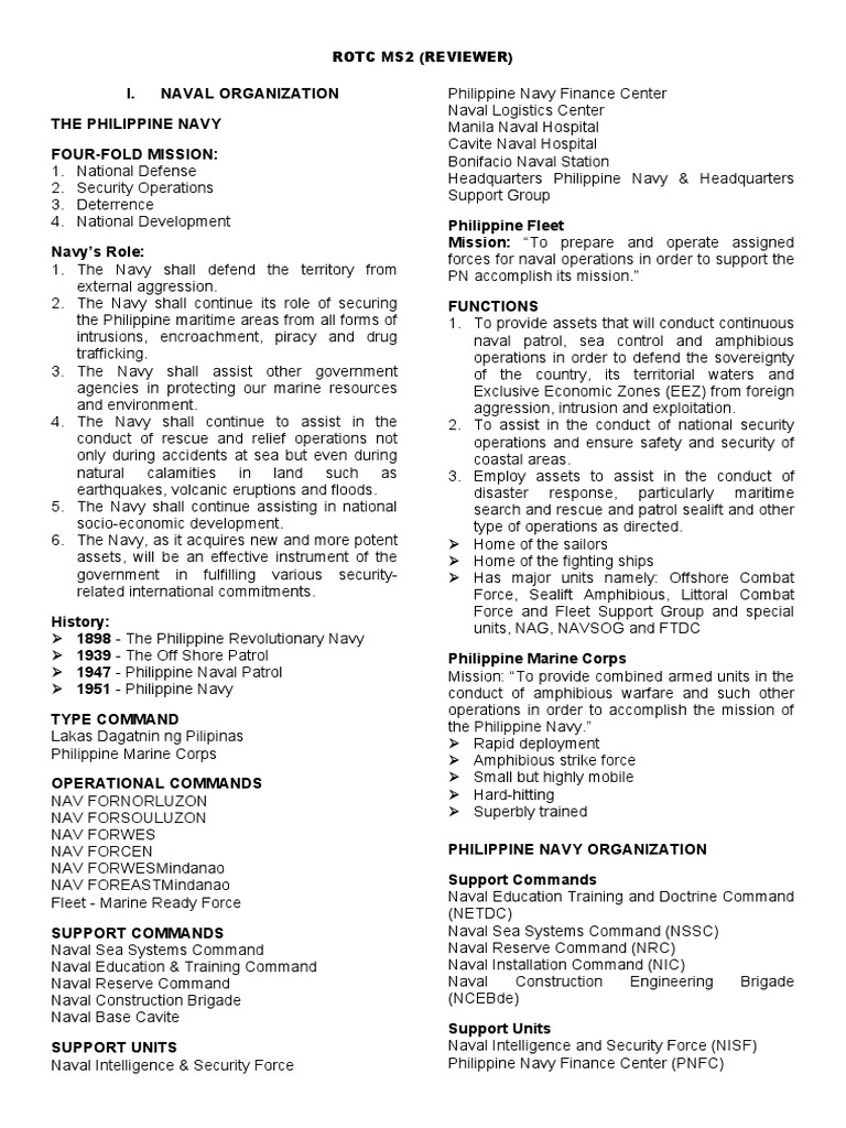 Rotc MS2 Midterms | PDF | Knot | Anchor