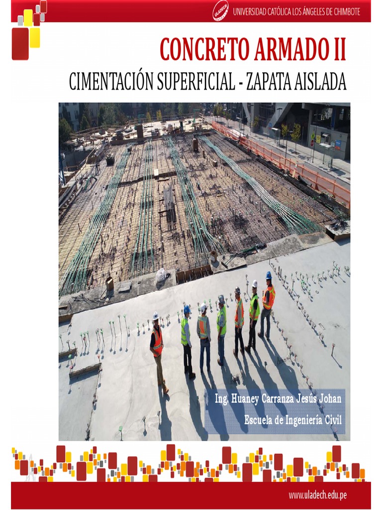 04 Cimentacion Superficial - Zapata Aislada | PDF | Fundación ...