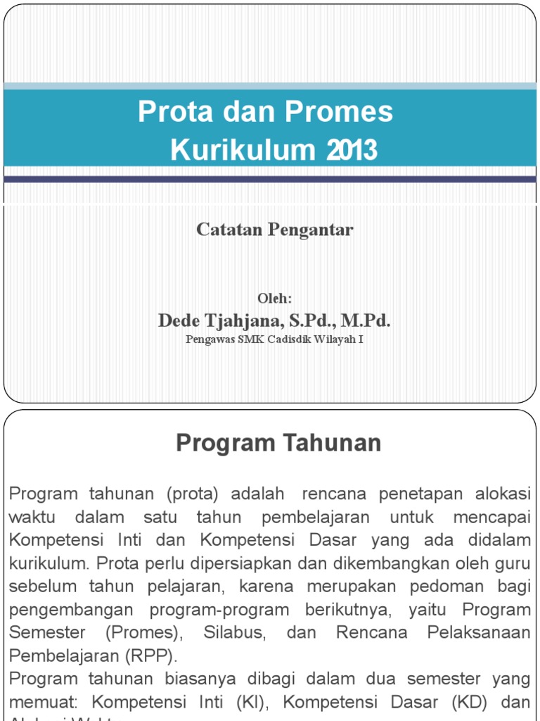 Prota Dan Promes | PDF