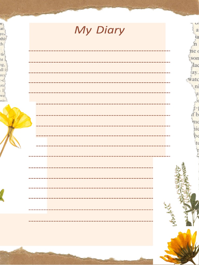 Pink Memo Note Floral Flower Lined Paper Pdf