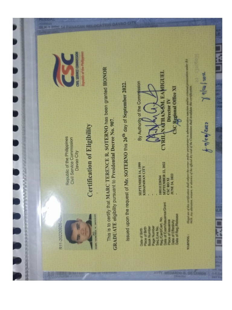 Cse Certificate | PDF