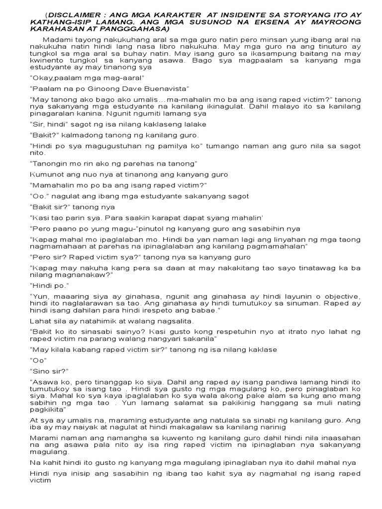 Filipino 10 Maikling Kwento | PDF