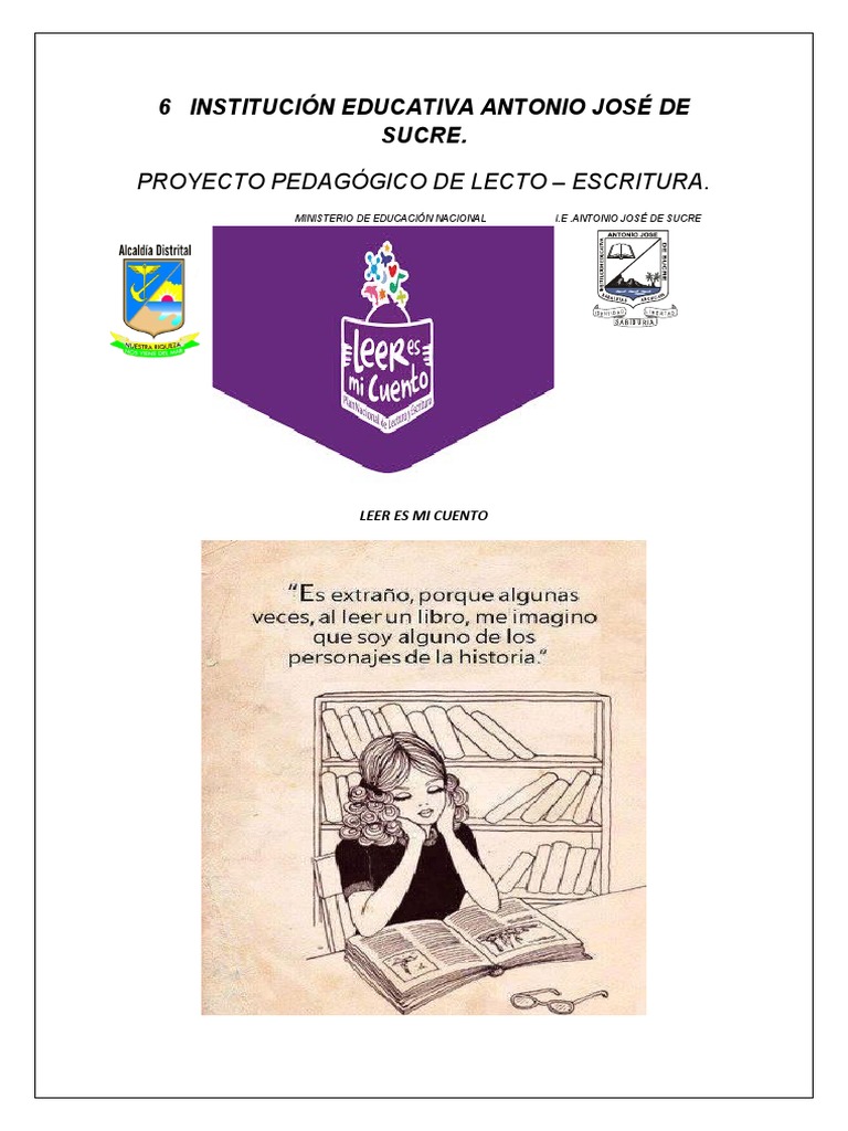 Proyecto de Lectura y Escritura (Nuevo) | PDF | Aprendizaje | Plan de ...