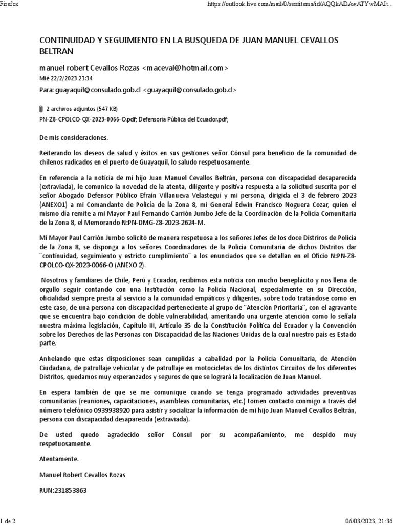 Correo 22feb | PDF | Seguridad nacional | Gobierno