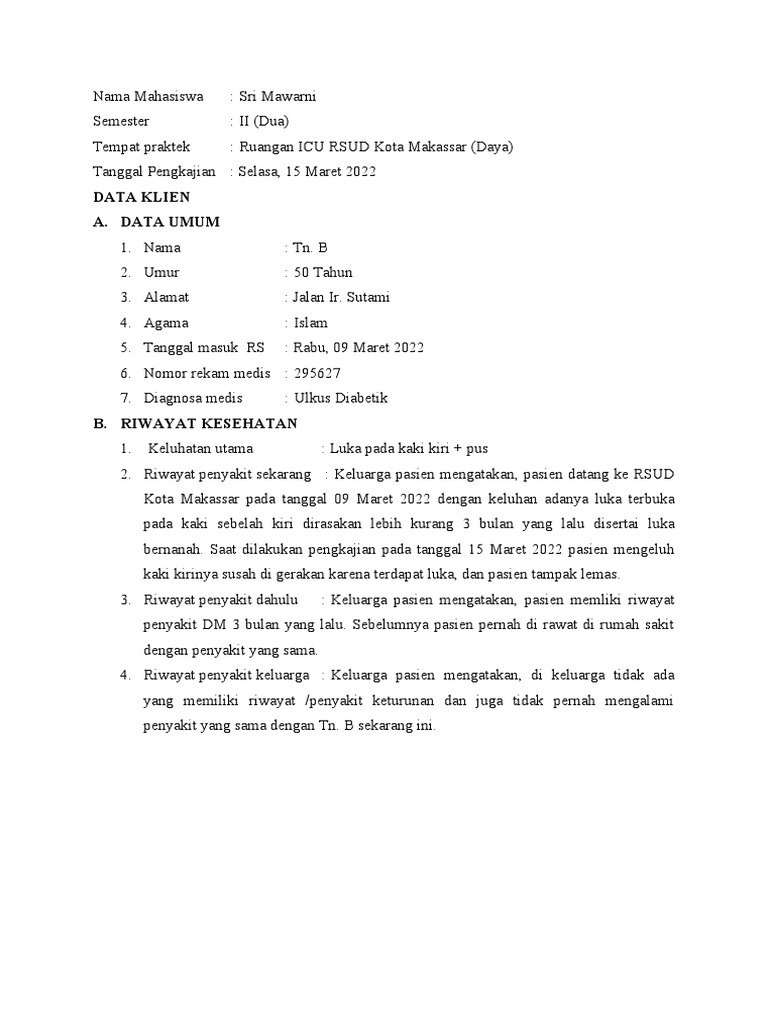 Sri Mawarni - Askep Ulkus ICU | PDF