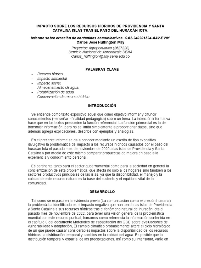 Informe Sobre Creación de Contenidos Comunicativos. GA2-240201524-AA2 ... Informe Sobre Creación de Contenidos Comunicativos. GA2-240201524-AA2 ...