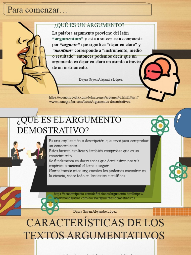 Textos de Consulta en Los Argumentos Demostrativos | PDF