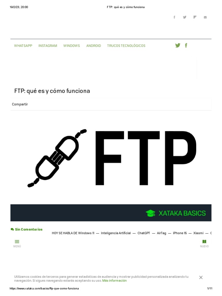 FTP - Qué Es y Cómo Funciona | PDF | Protocolo de transferencia de ...