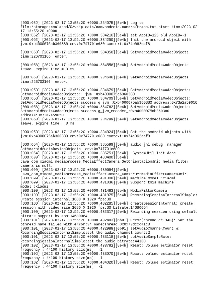 Android Camera Debug Log | PDF | Shader | Computer Engineering