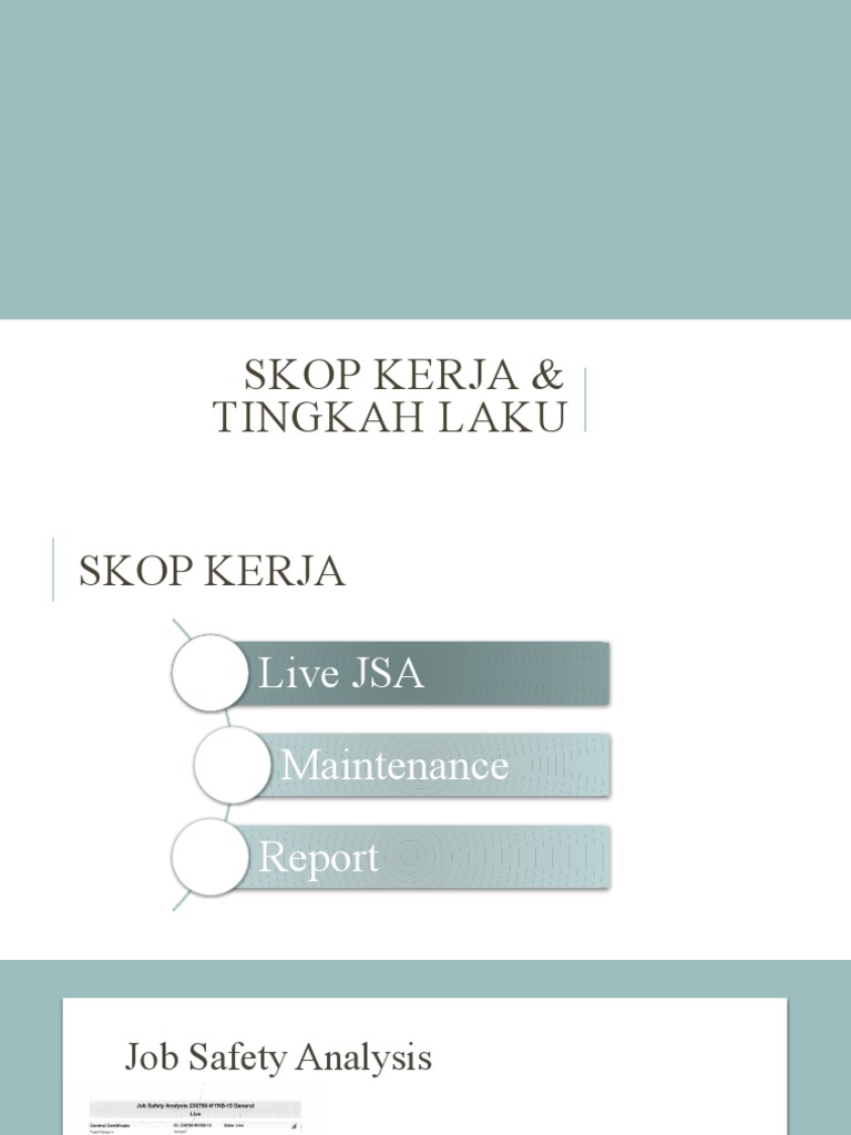 Skop Kerja & Tingkah Laku | PDF | Karier & Perkembangan | Pengembangan Diri