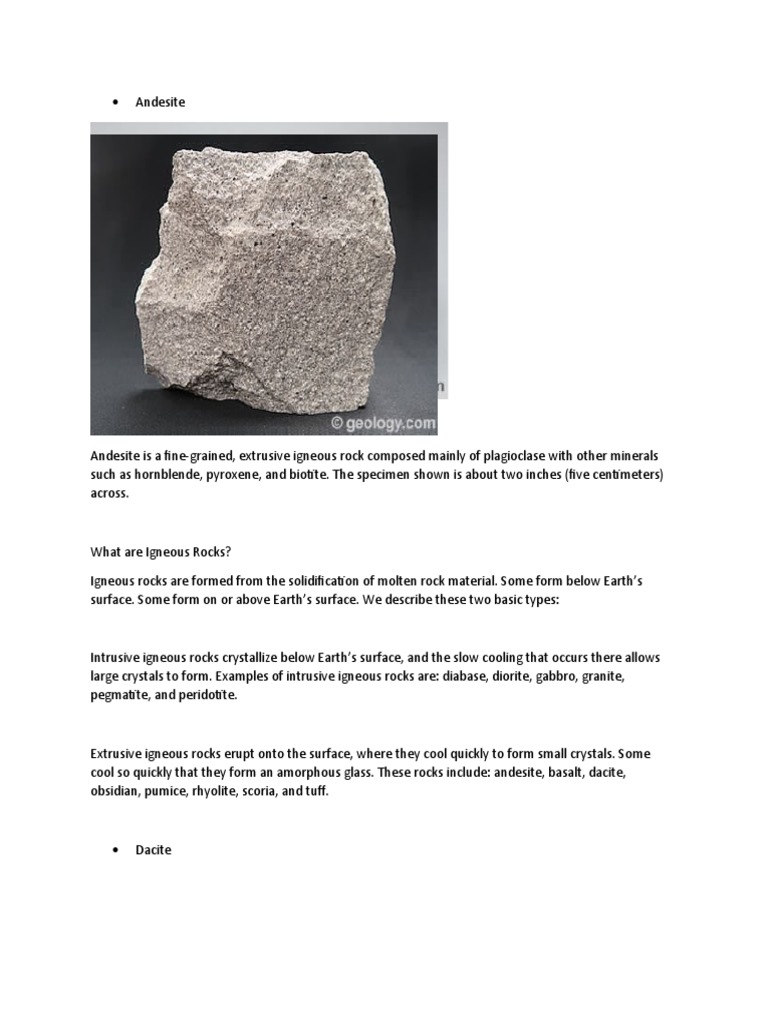 A Comprehensive Overview of Igneous, Extrusive, and Sedimentary Rock ...