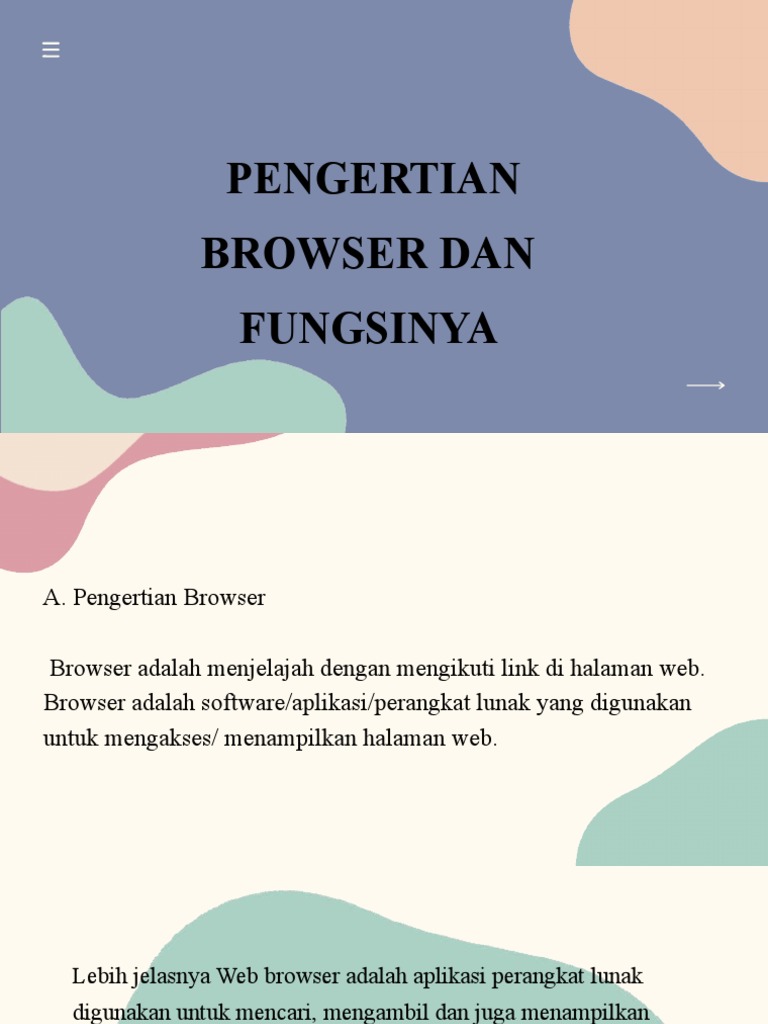 Pengertian Browser | PDF | Teknologi & Rekayasa