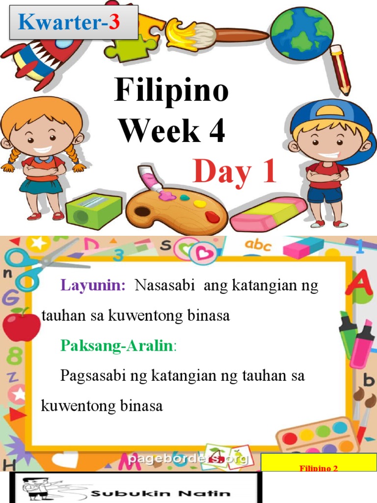 Q3 Filipino Week 4 | PDF