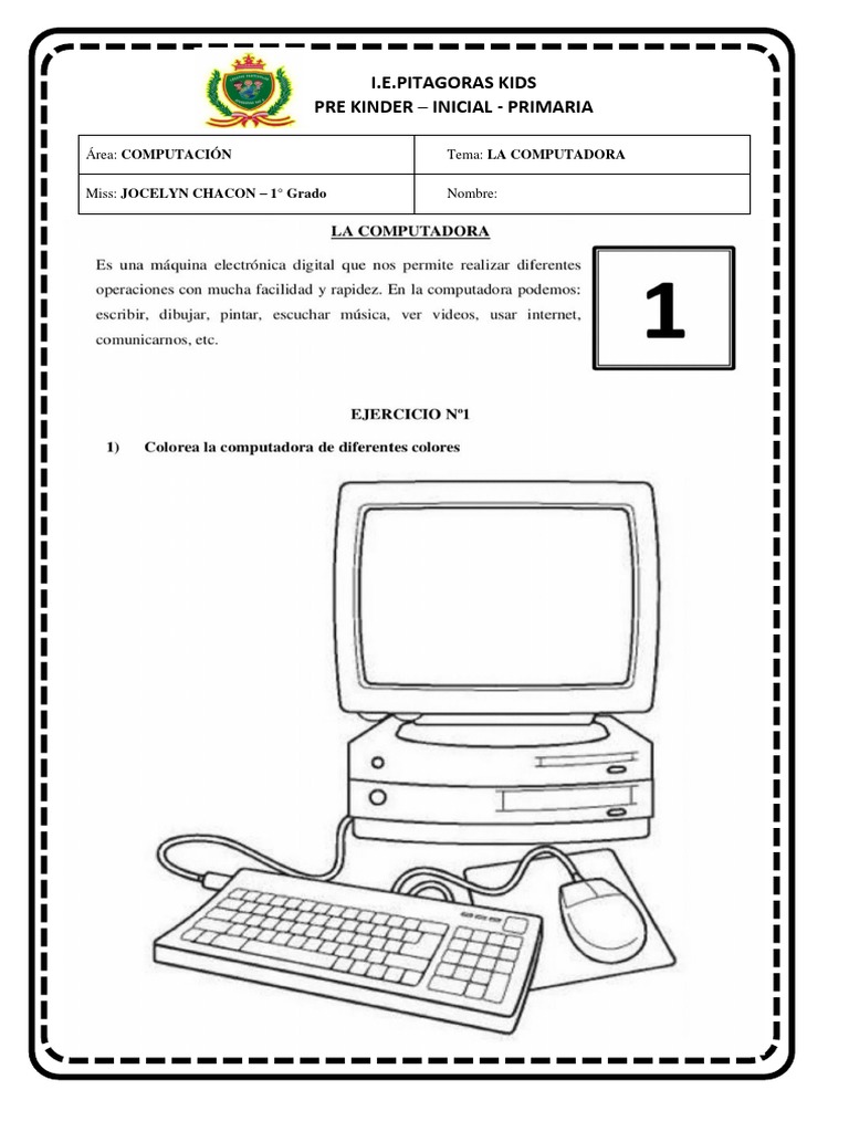Ficha de Computacion y Tutoria | PDF
