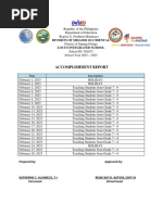 Brigada Accomplishment Report | PDF