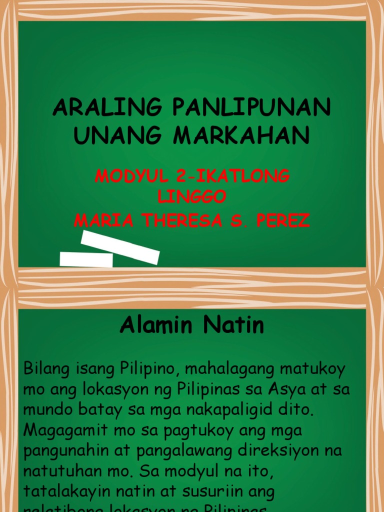 Araling Panlipunan PPT2 | PDF