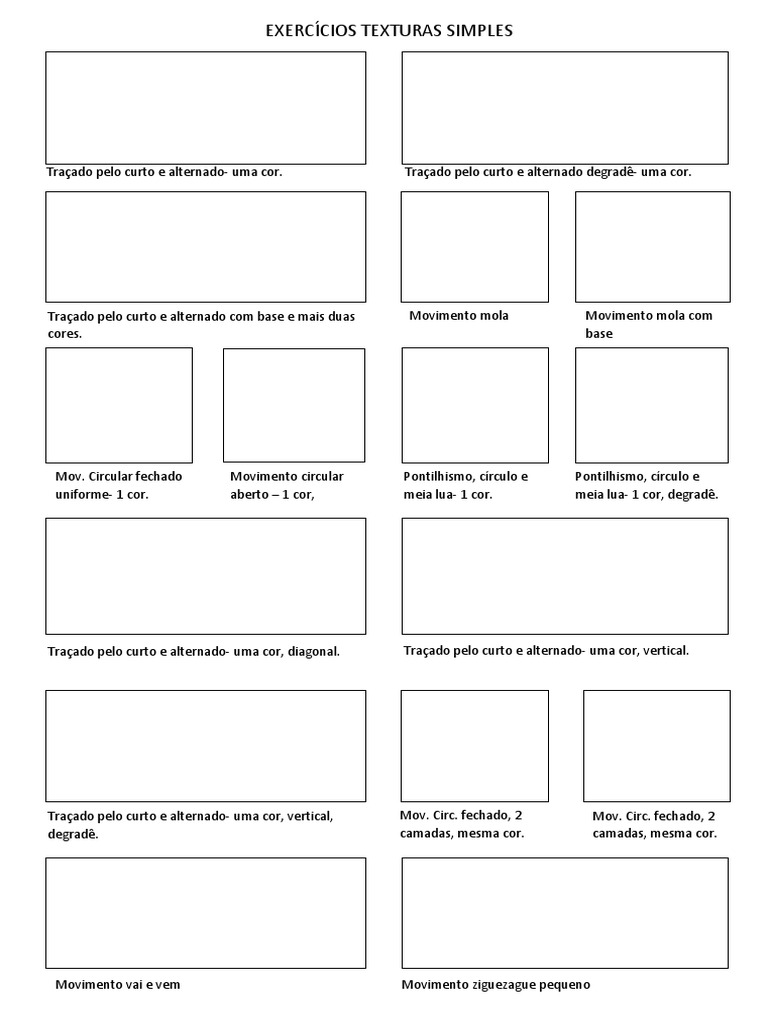 Exerc Cios+texturas+simples+e+complexas | PDF
