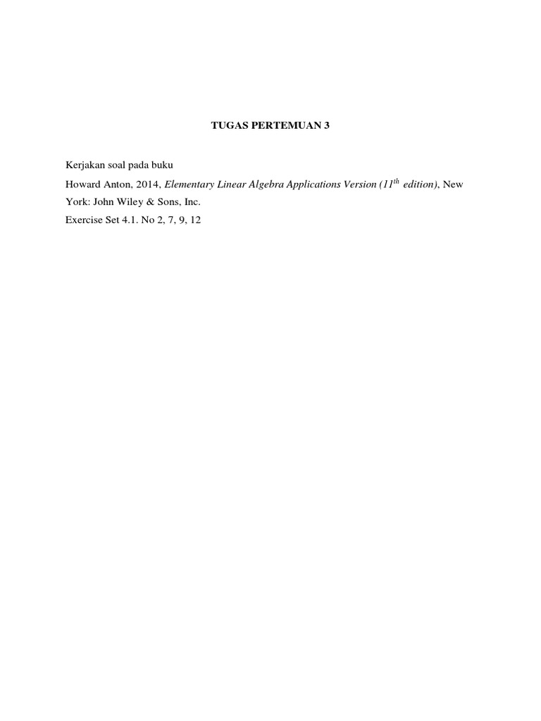 Tugas Pertemuan 3 PDF | PDF Tugas Pertemuan 3 PDF | PDF