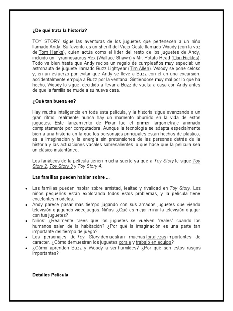 Toy Story | PDF | Pixar