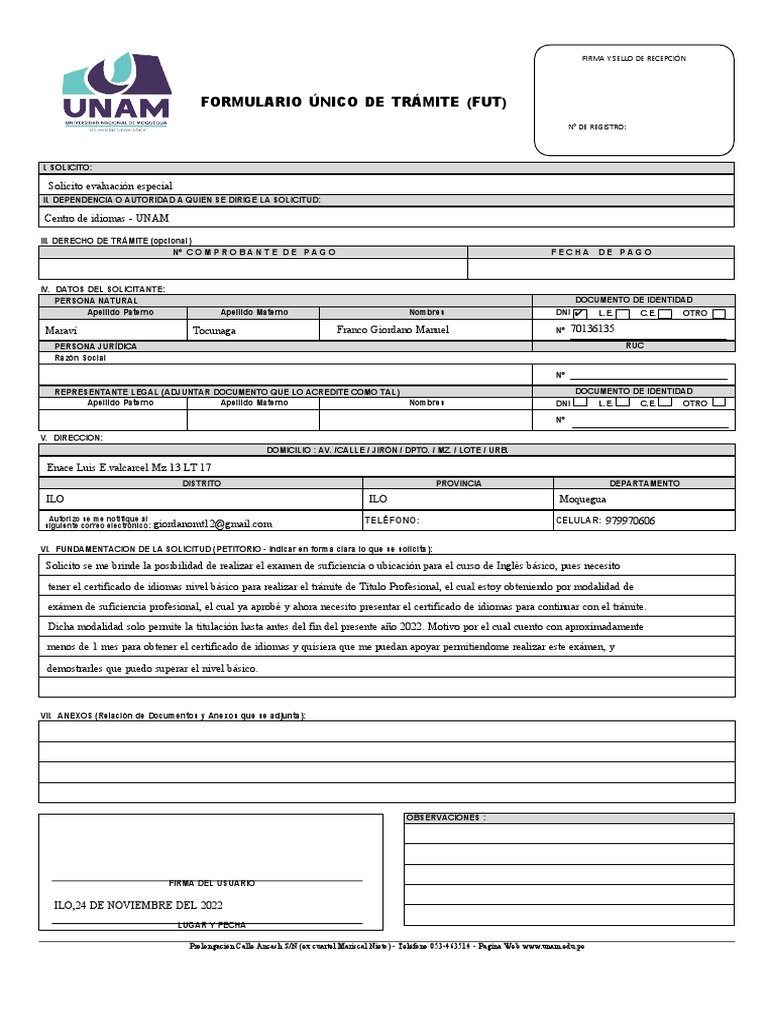 FUT Centro de Idiomas | PDF