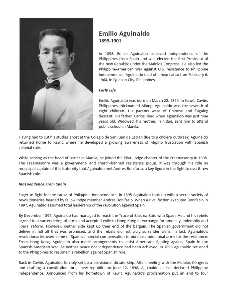 List of Presidents of The Philipines | PDF | Philippines | Government