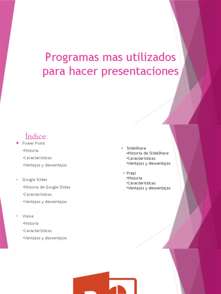 Mejores programas para presentaciones | PDF | Microsoft PowerPoint | Multimedia