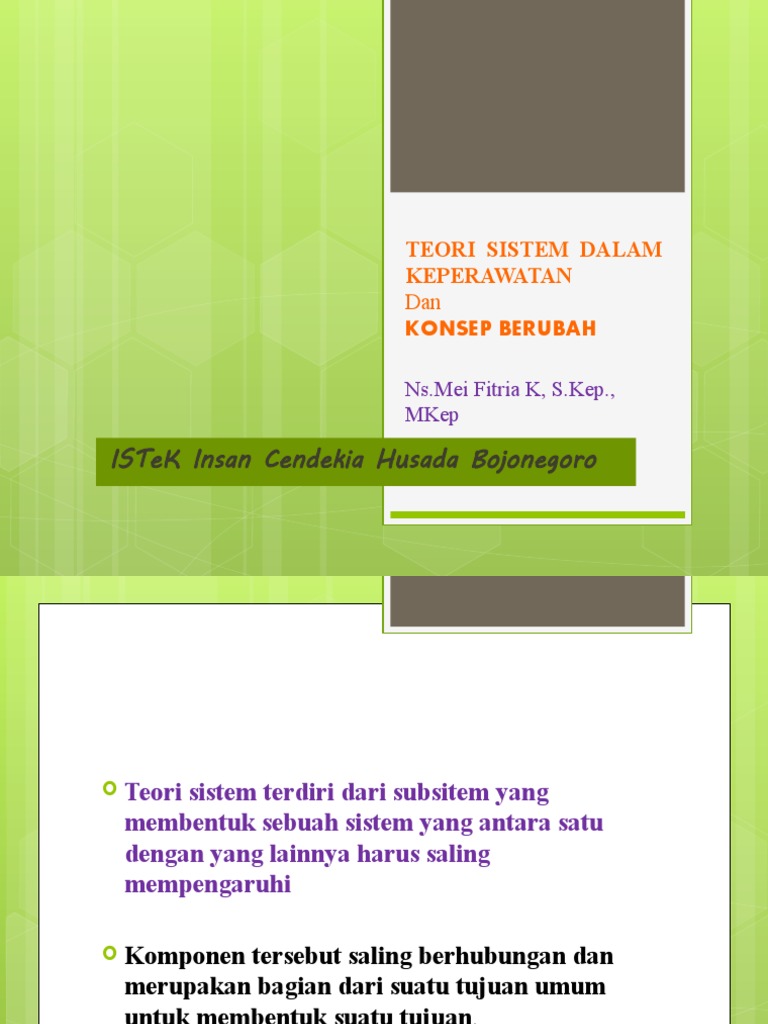 Konsep Berubah & Teori Sistem | PDF