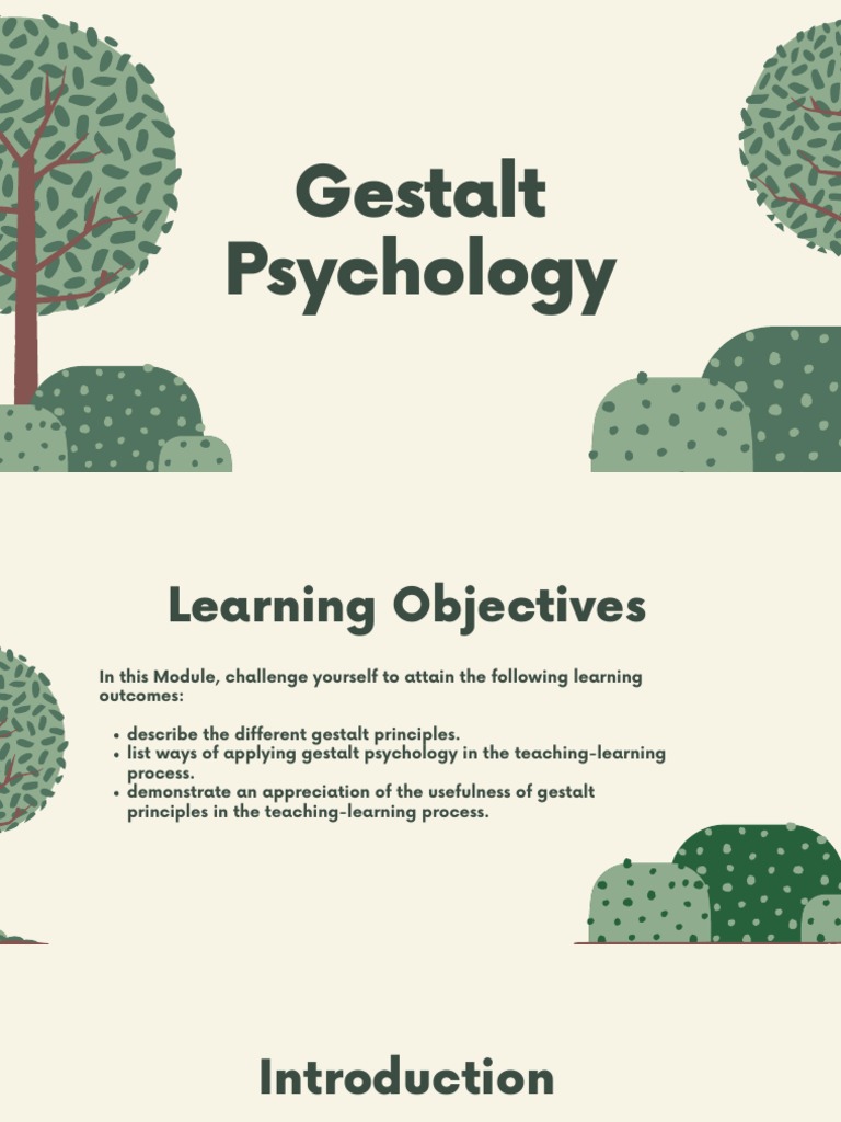 Understanding Gestalt Psychology Principles | PDF | Perception | Psychological Theories