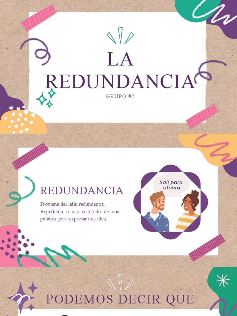 Redundancia: Definición y Ejemplos | PDF | Artes del Lenguaje y ...