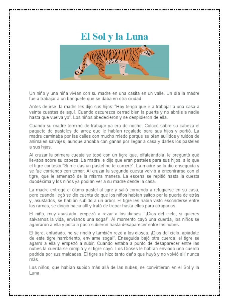 Lectura El Sol y La Luna | PDF