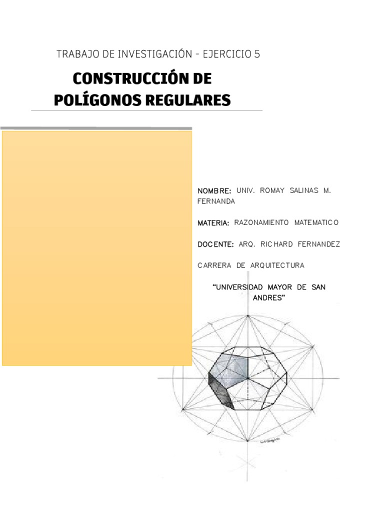 Construcción de Polígonos Regulares | PDF | Geometria clasica | Politopos