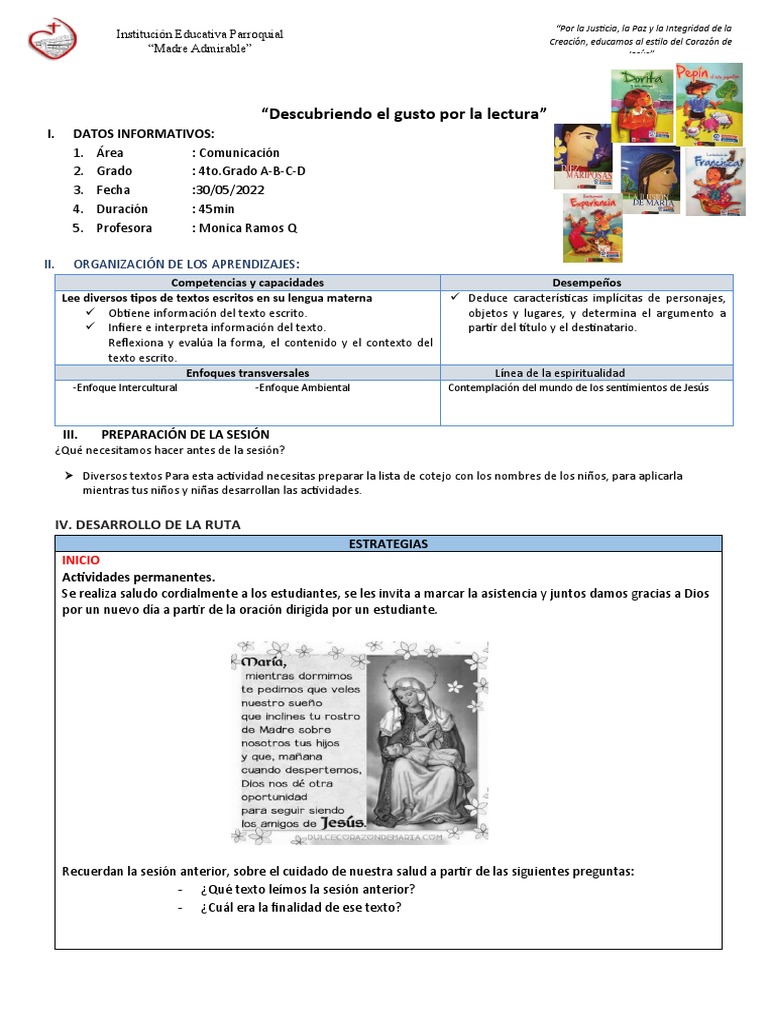 4° - Leemos Diversos Textos | Descargar gratis PDF | Ciencia cognitiva | Aprendizaje