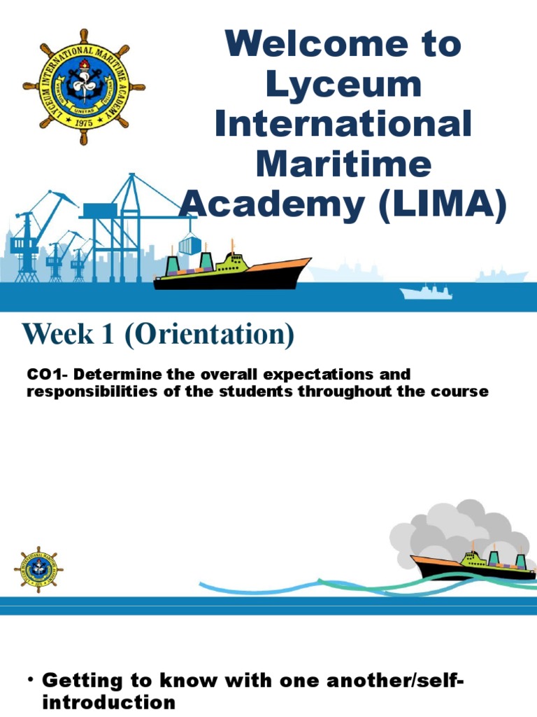 Week 1 - Orientation | PDF