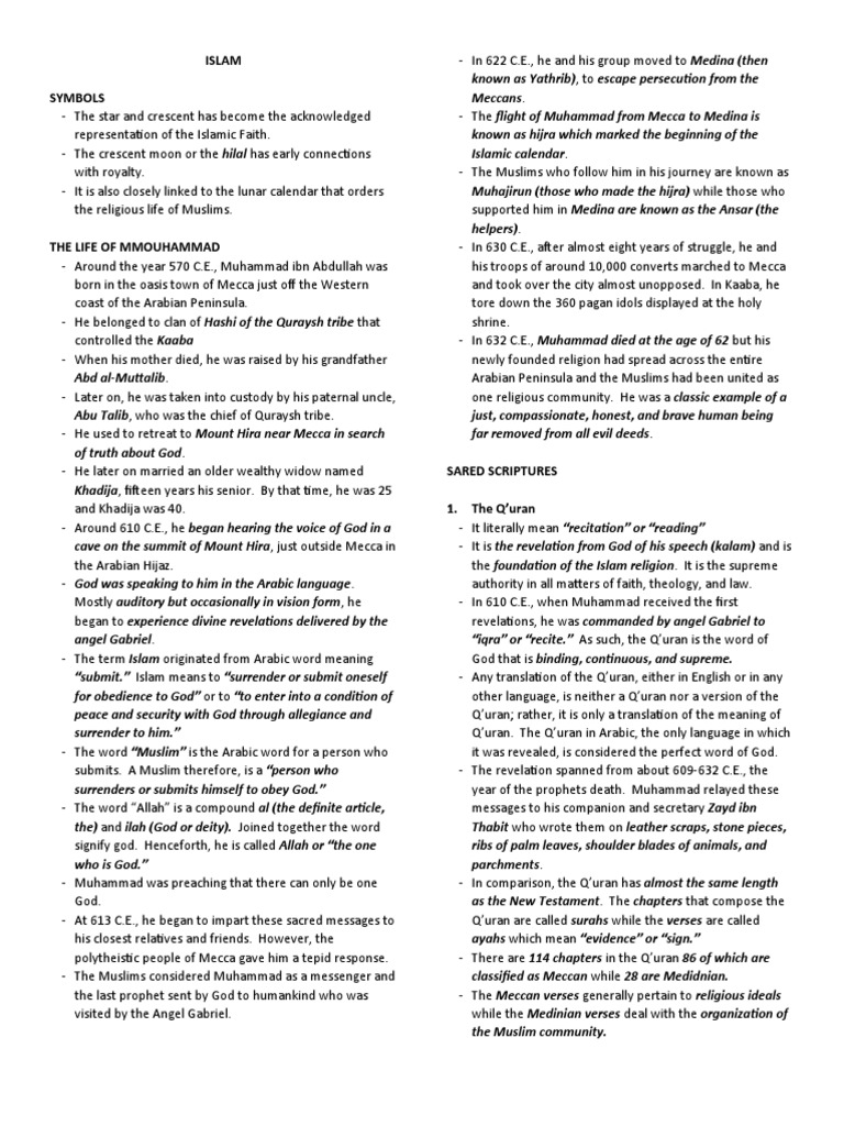 The Life and Teachings of the Prophet Muhammad: An Overview of the ...