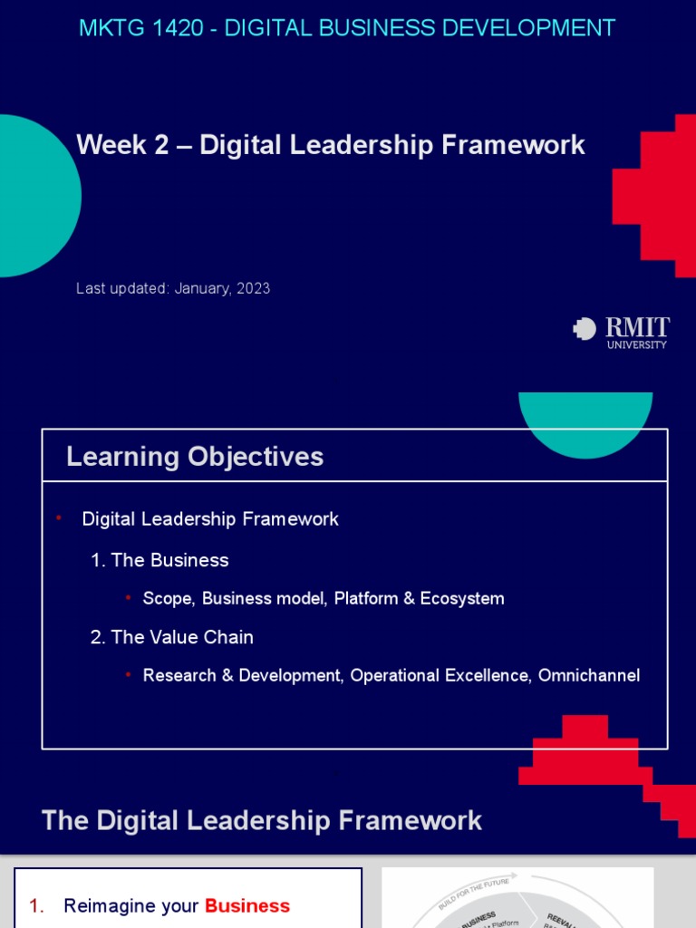 2023A Mktg1420 W2 Digital Leadership Framework | PDF | Business Model ...