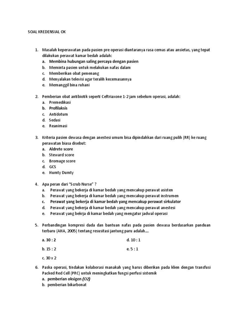 Soal Kredensial Ok | PDF
