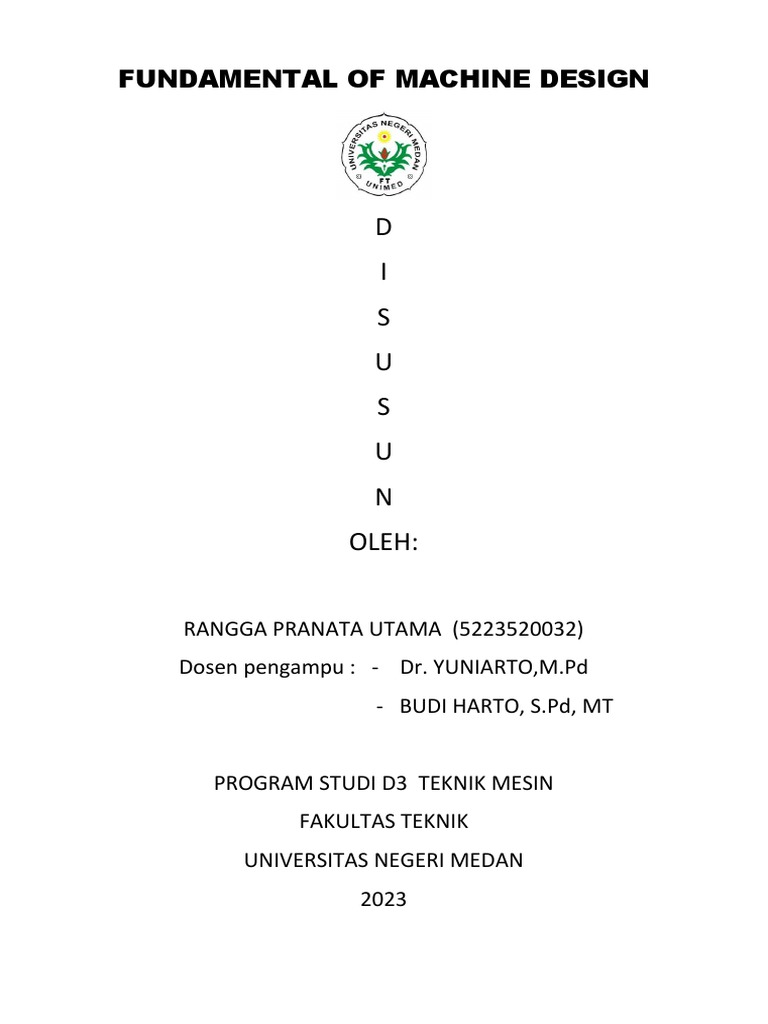 Fundamental of Machine Design PDF | PDF