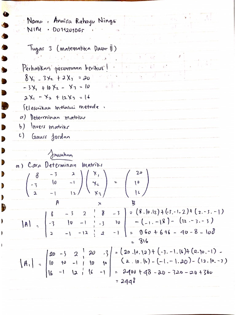 Annisa Rahayu Ningsi_D011201065_Tugas Matdas 3 | PDF