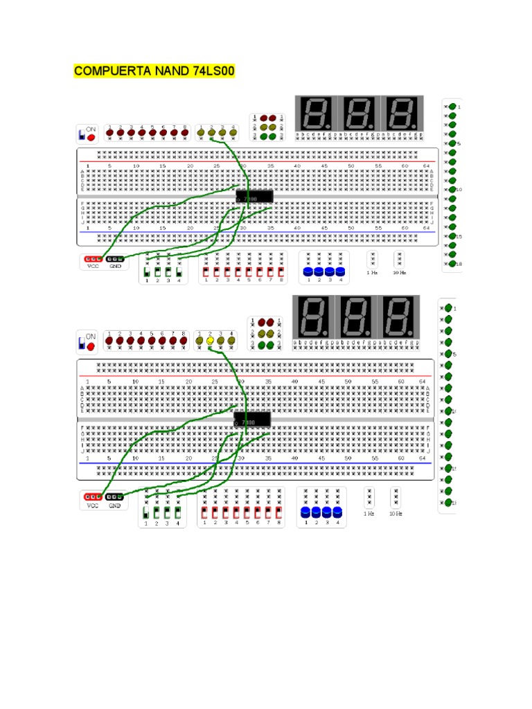 COMPUERTA NAND 7400 | PDF