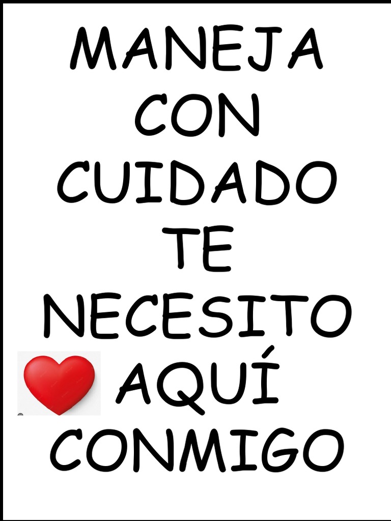 Llaveros MANEJA CON CUIDADO | PDF