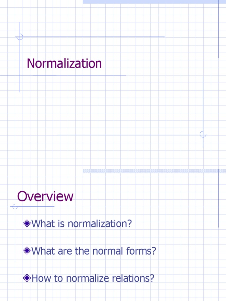 Normalization | PDF | Data | Computer Programming Normalization | PDF | Data | Computer Programming