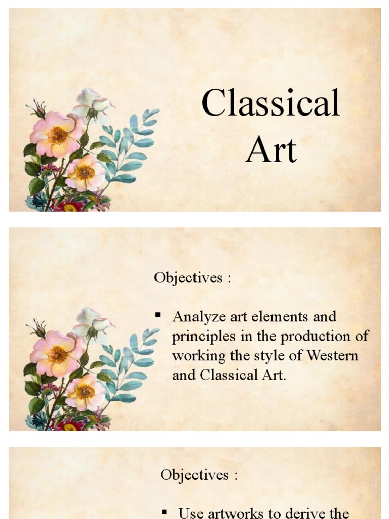 Western Classical Arts | PDF | Paintings | The Arts