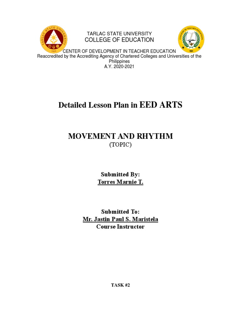 Movement and Rhythm in Art Lesson Plan | PDF | Paintings | Rhythm