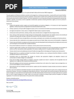 Fluor HSE Policy and Core Values | PDF | Employment | Policy