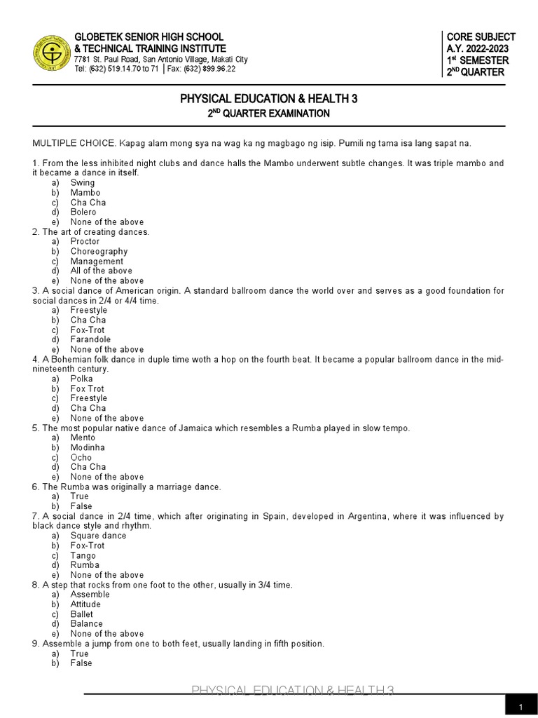 Pe 3 | PDF | Dances | Partner Dance