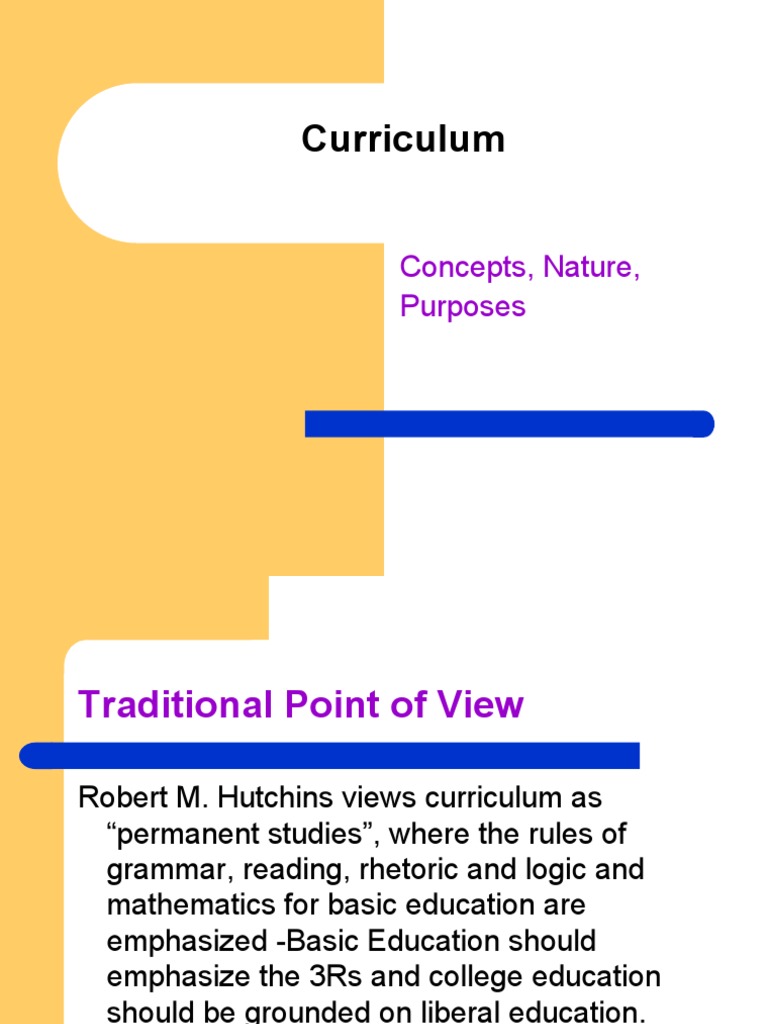 1 Curriculum Definition Nature | PDF | Curriculum | Behavior Modification