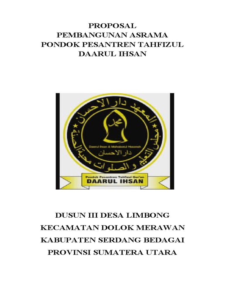 Proposal Ponpes Daarul Ihsan - 2 | PDF | Karier & Perkembangan | Perjalanan