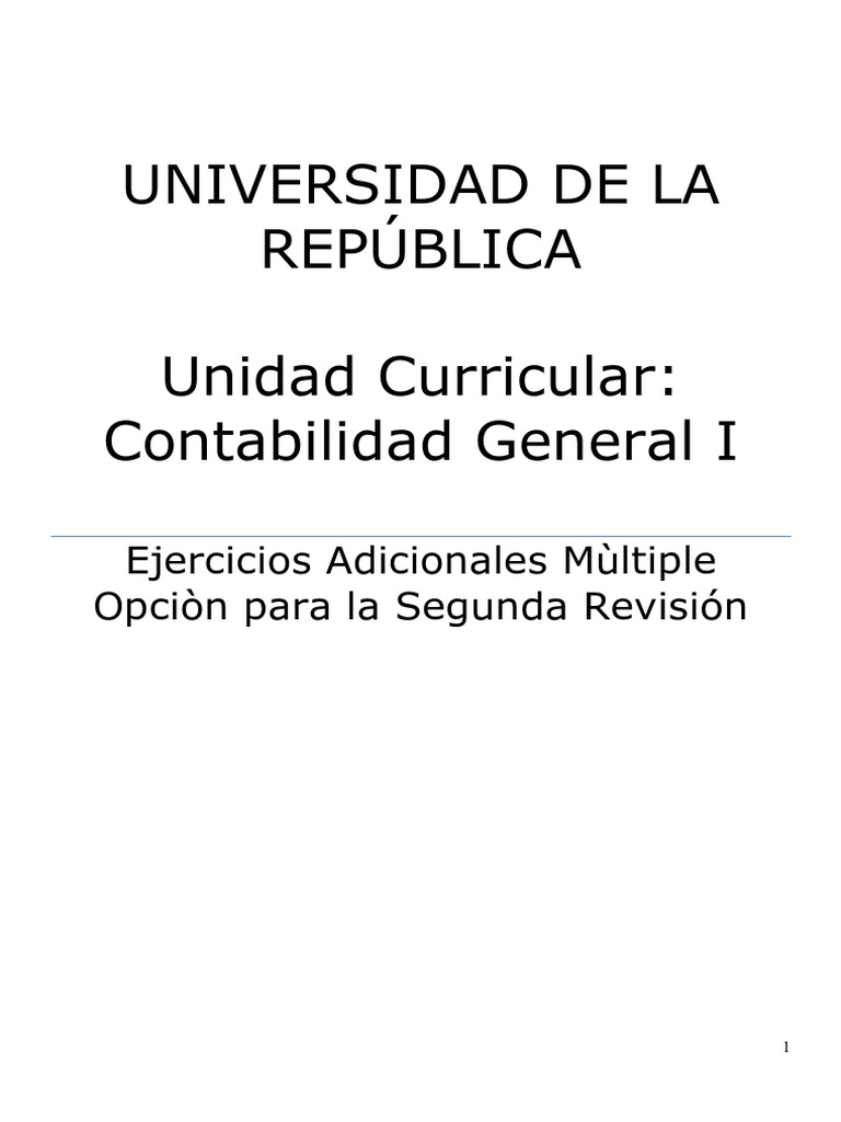 Ejercicios MO Bienes de Cambio | PDF | Contabilidad | Negocios económicos