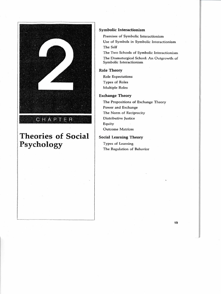 Two Social Psychologies - An Integrative Approach - Ch.2 (1985 ... Two Social Psychologies - An Integrative Approach - Ch.2 (1985 ...